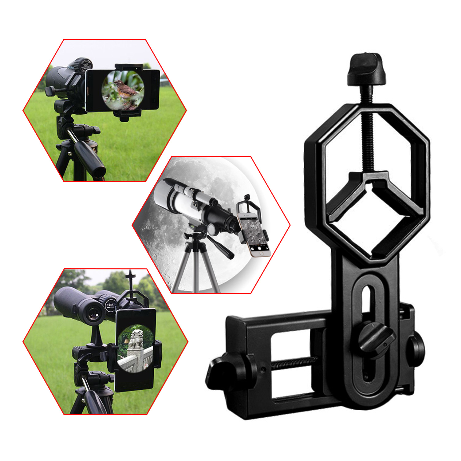 Astromania Universal Cell Phone Adapter Mount Support Binocular ...
